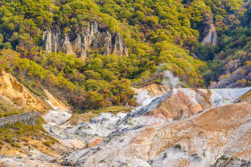 Hell Valley, Hokkaido, Japan Stock Photo - Image of nature, japanese ...