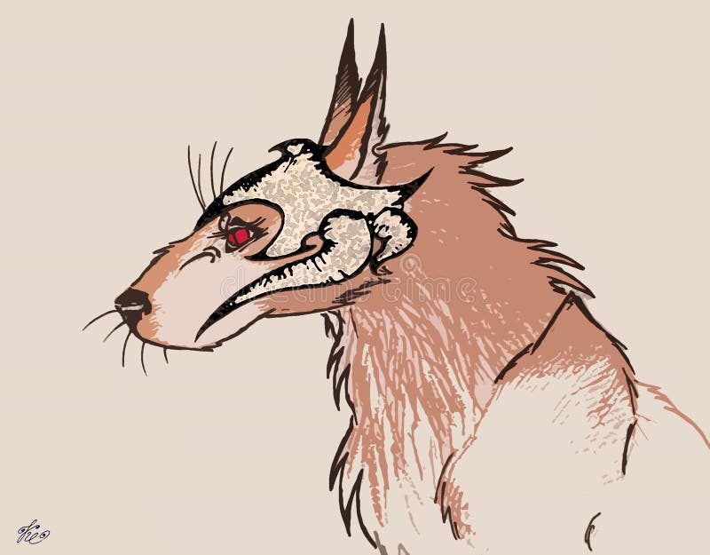 Evil wolf vector stock vector. Illustration of design - 29778389