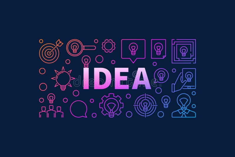 Helle Illustration Der Idee Vektor Abbildung - Illustration von gefärbt ...