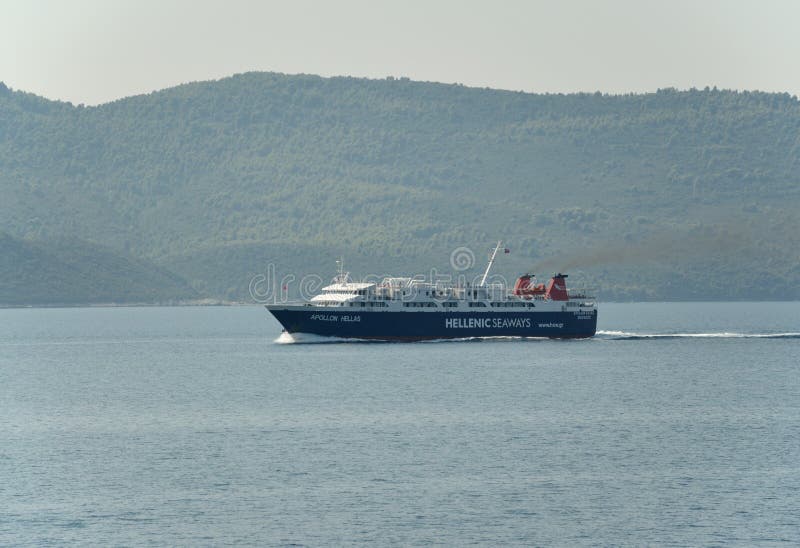 Hellenic Seaways editorial image. Image of sailing, coast - 75668700