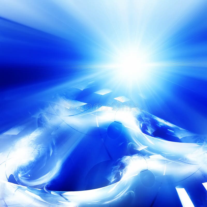 Heller blauer Stern stock abbildung. Illustration von strahlen - 17776935