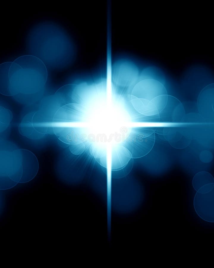 Heller funkelnder Stern stock abbildung. Illustration von himmel - 12167189