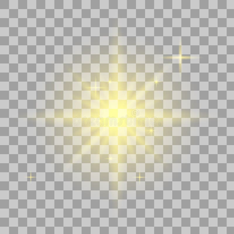 Heller Stern Transparenter Glanz Vektor Abbildung - Illustration von ...