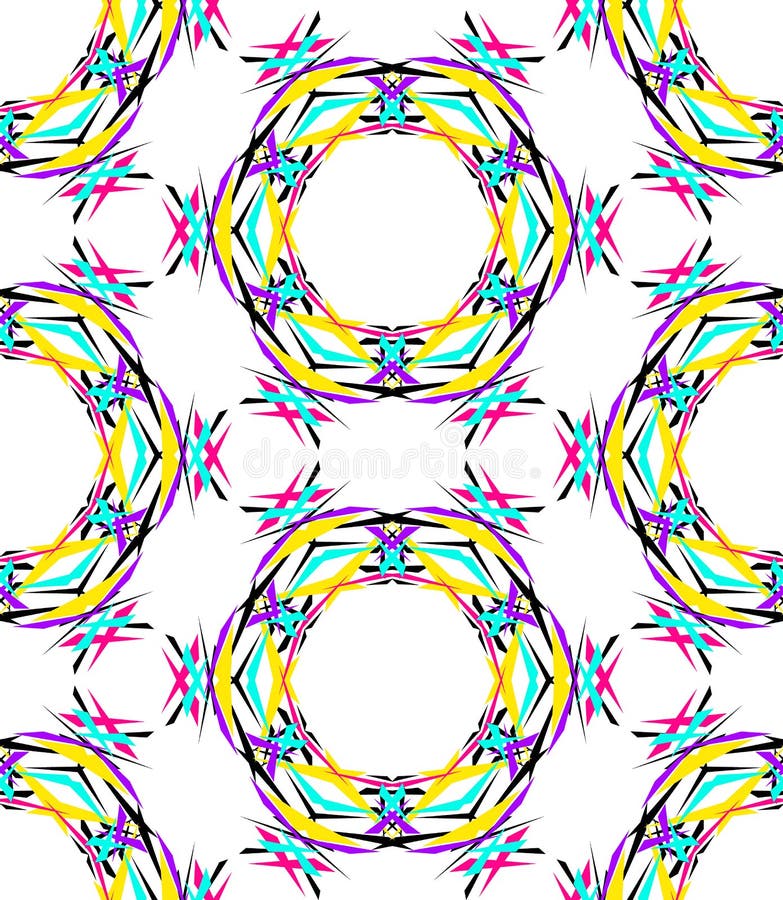 Helles Rundes Kaleidoskopisches Muster Vektor Abbildung - Illustration ...