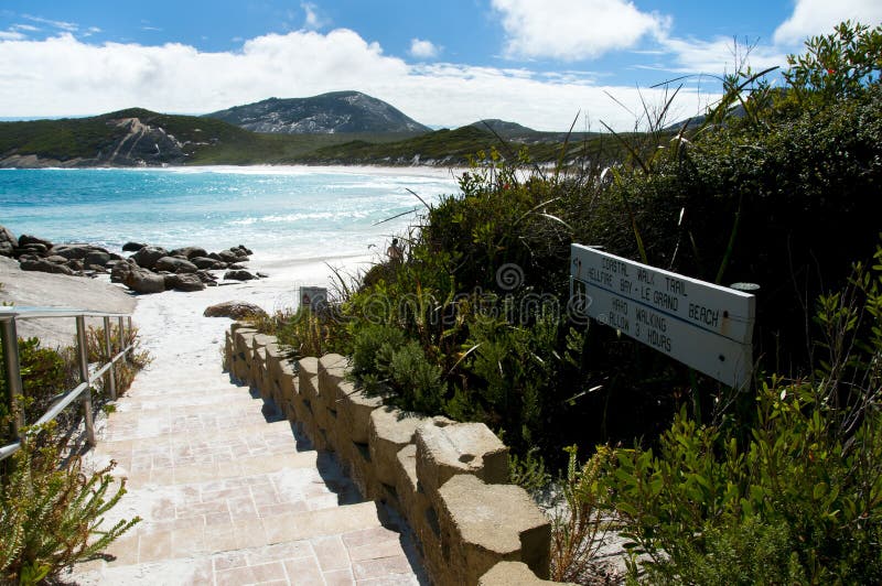 Hellfire Bay stock image. Image of ocean, white, beach - 125394549