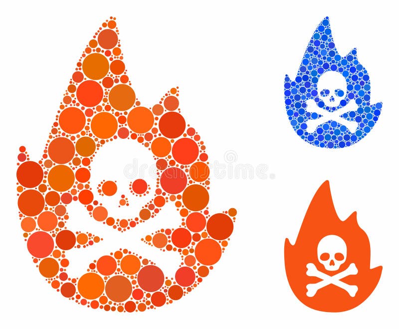 Hellfire Composition Icon of Spheric Items Stock Illustration ...