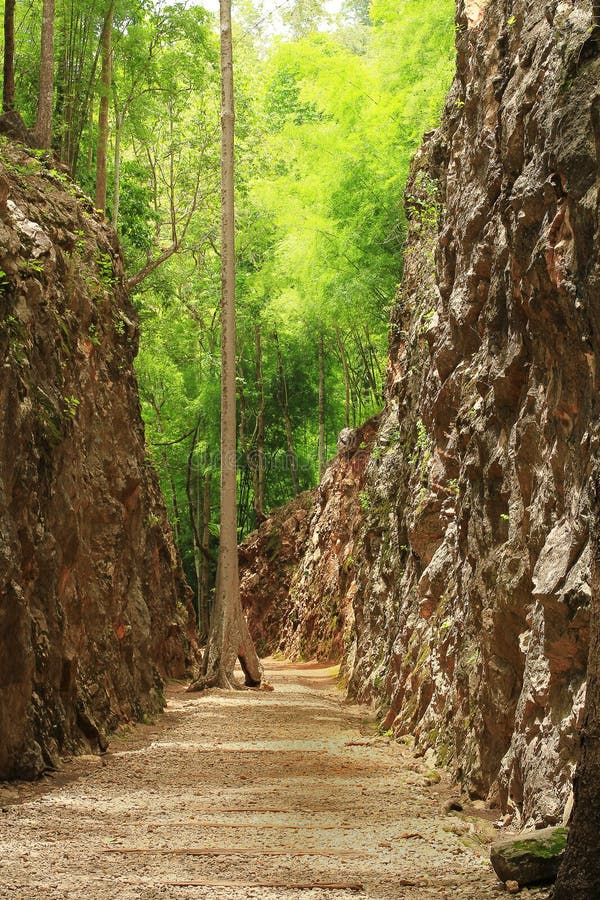 Hellfire Pass, Kanchanaburi, Thailand Stock Photo - Image of military ...