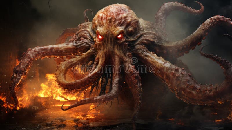 Hellish Octopus: a Controversial and Realistic Depiction with ...