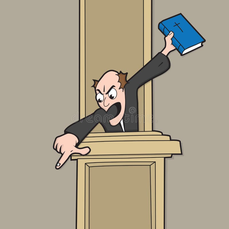 Prédicateur illustration de vecteur. Illustration du évangéliste - 46176711