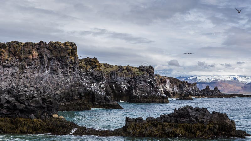 Hellnar stock photo. Image of clouds, nature, iceland - 99830188