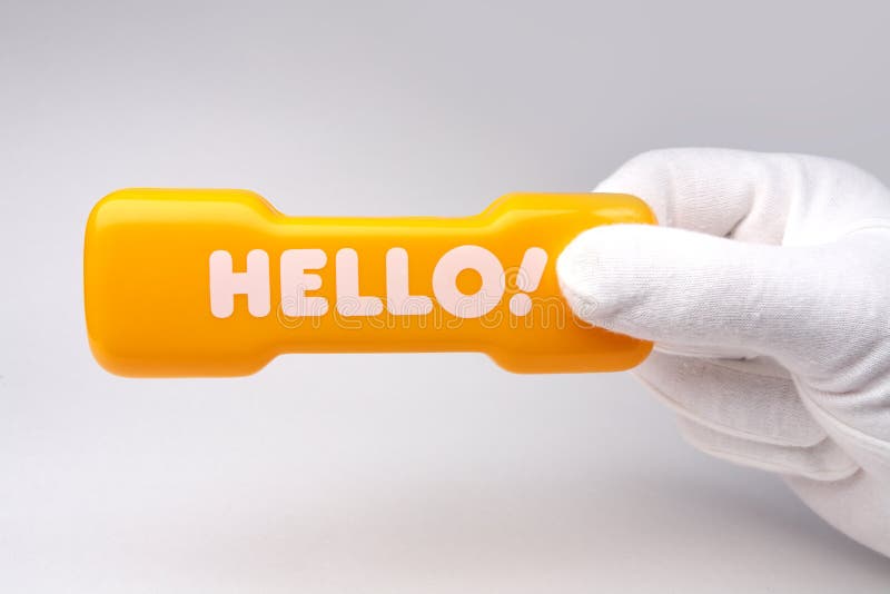 Hello stock photo. Image of hold, give, business, challenge - 12931084