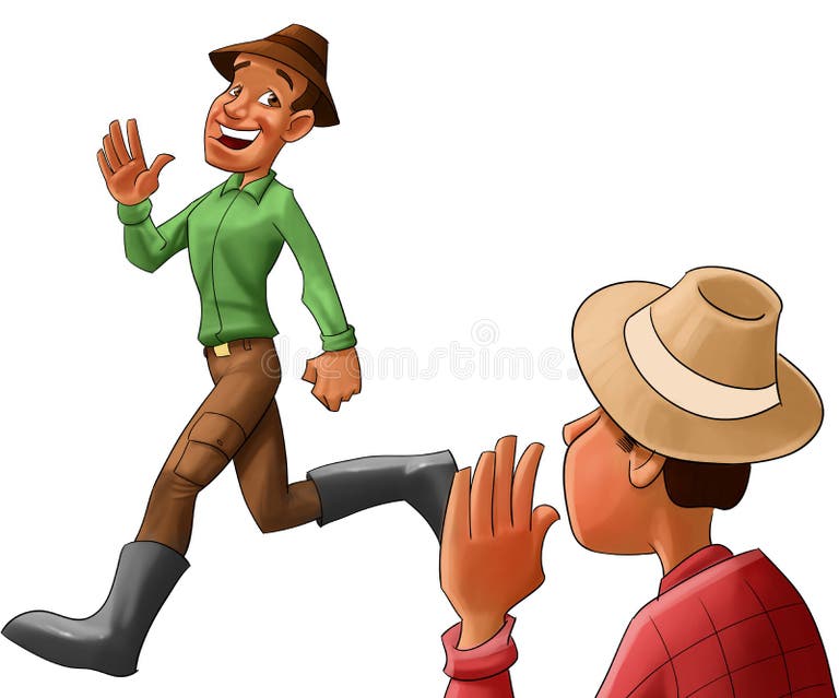 Cartoon Man Saying Hello Stock Illustrations – 449 Cartoon Man Saying ...