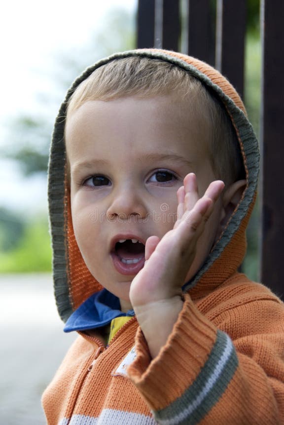 Hello stock image. Image of people, hand, daughter, baby - 6834109