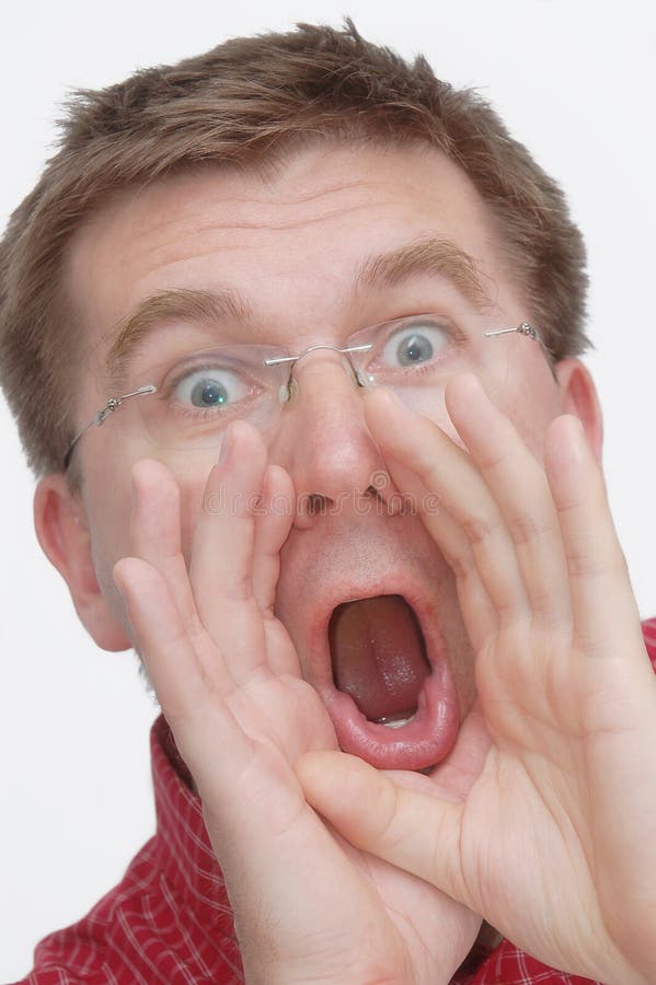 Hello! stock photo. Image of eyes, people, irritated, male - 775570