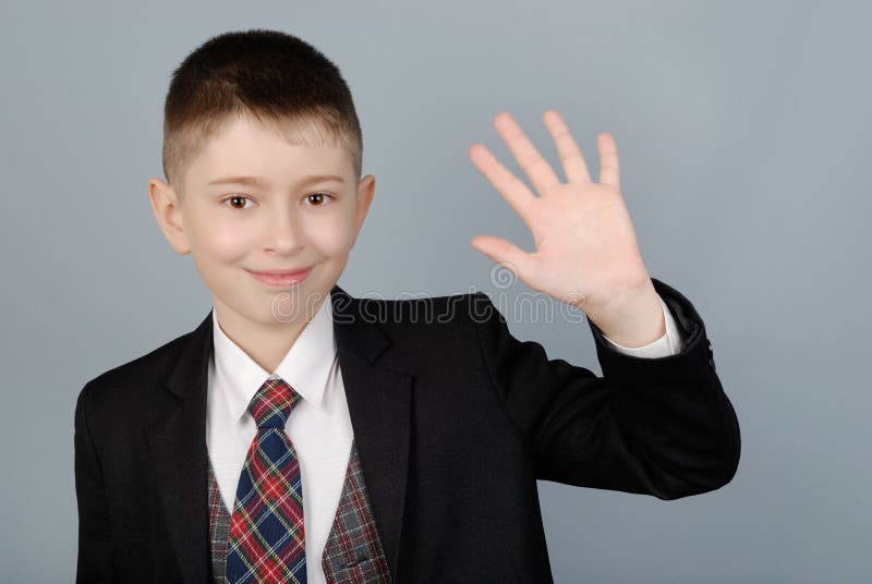 Hello stock photo. Image of hand, smile, child, people - 8693448