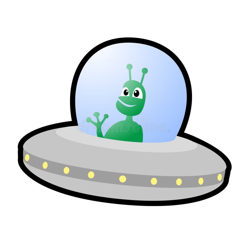 Hello alien stock vector. Illustration of happy, cartoon - 21588138