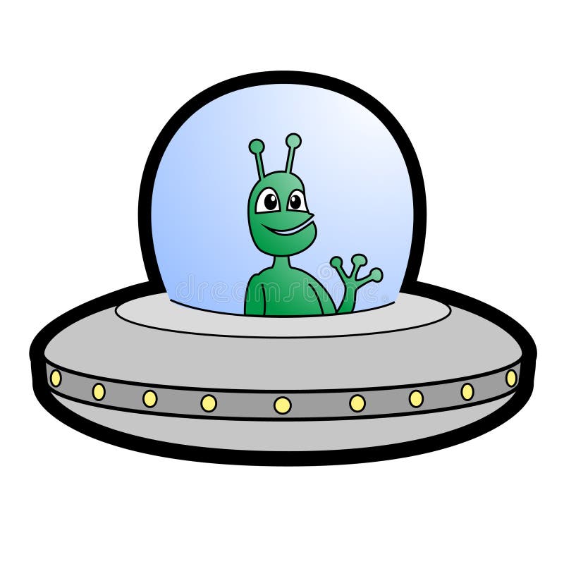 Hello alien stock vector. Illustration of spaceship, greeting - 24281343