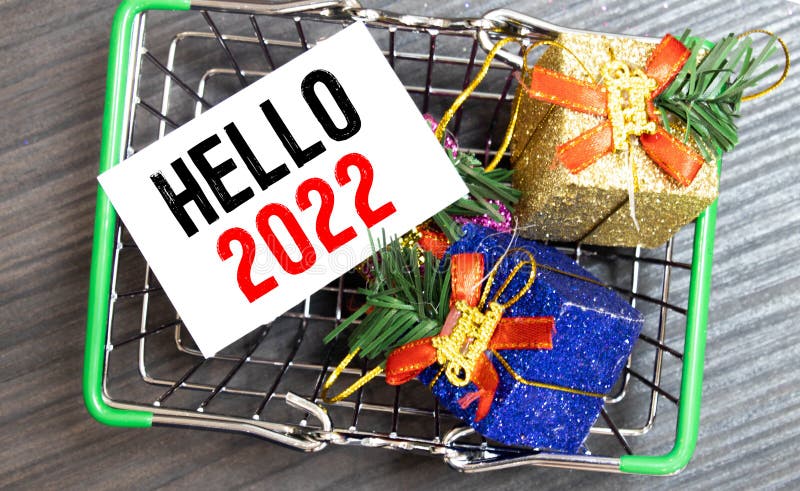 Hello 2022 Alphabet Letters on Marble Background. Concept Stock Image ...