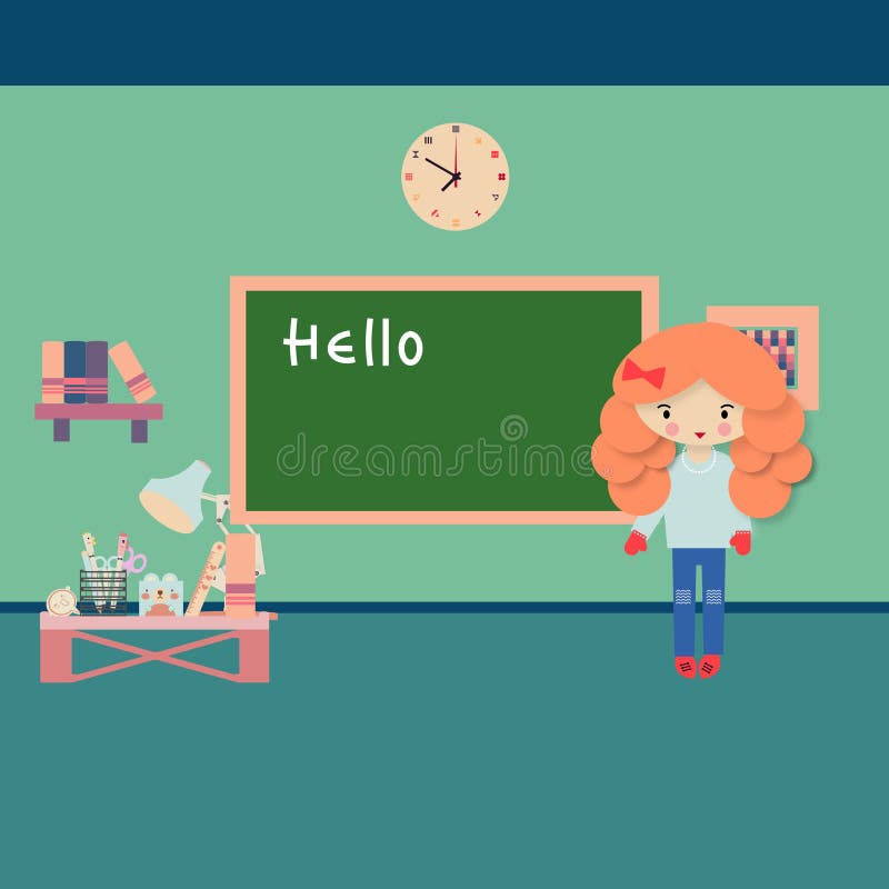 Hello stock illustration. Illustration of book, school - 68803949