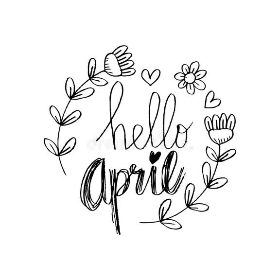 April Calligraphy Stock Illustrations – 10,882 April Calligraphy Stock ...