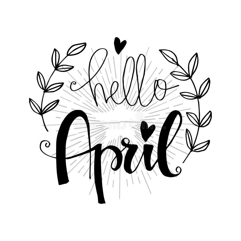 April Calligraphy Stock Illustrations – 7,686 April Calligraphy Stock ...
