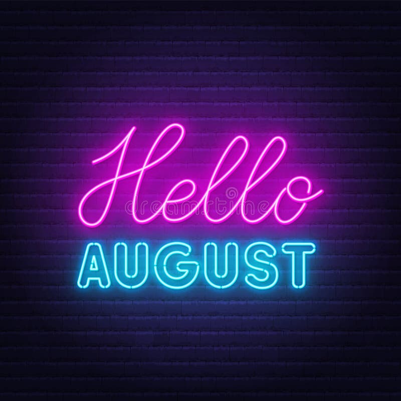 August Neon Stock Illustrations – 1,090 August Neon Stock Illustrations ...