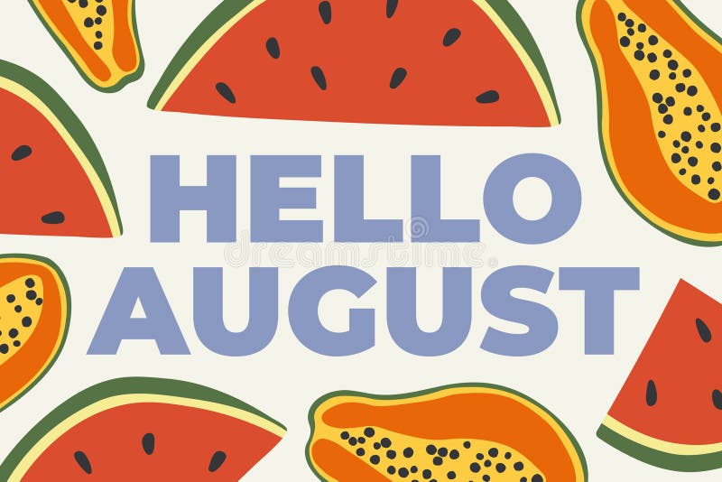 Hello August Stock Illustrations – 3,037 Hello August Stock ...