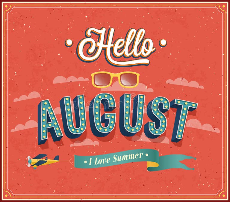 Hello August Icon Stock Illustrations – 763 Hello August Icon Stock ...