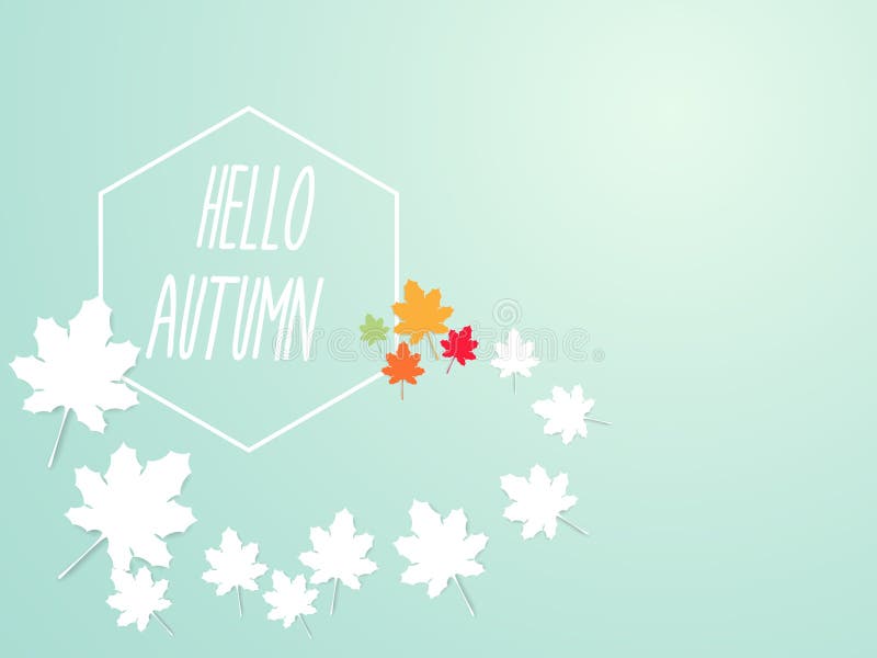 Hello Autumn Abstract Nature Background Stock Vector - Illustration of ...