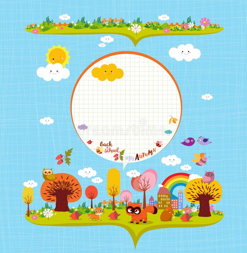 Hello Autumn. Design Elements for Notebook Stock Illustration ...