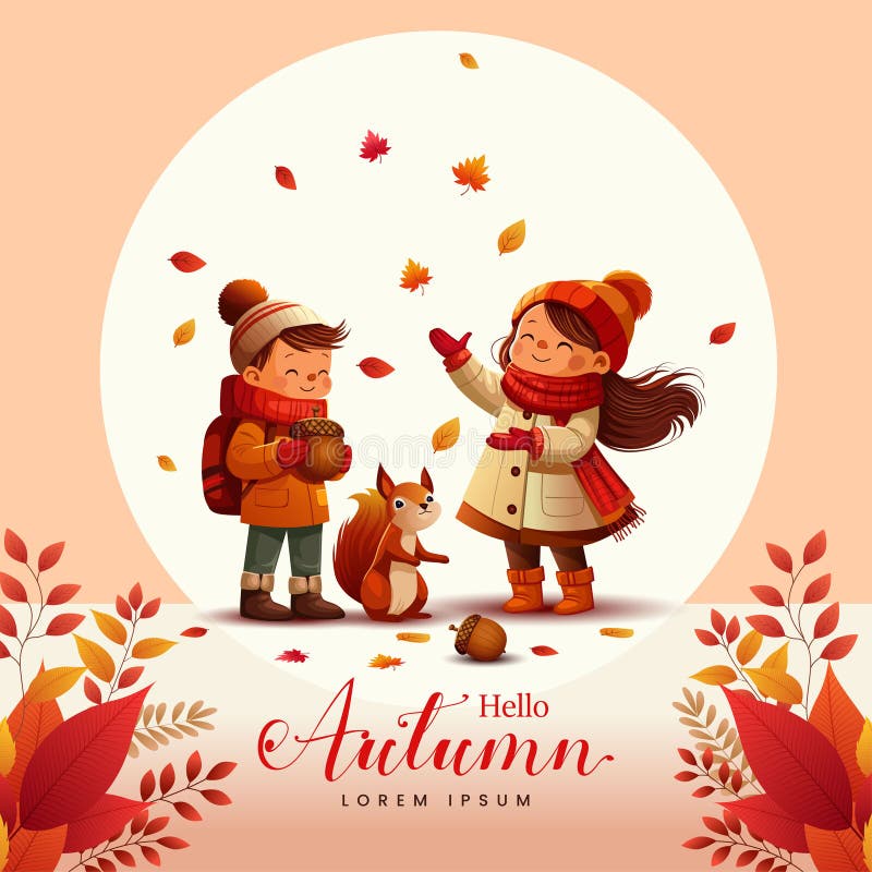 Autumn Kids Stock Illustrations – 64,234 Autumn Kids Stock ...