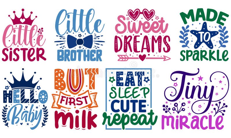 Hello Baby, Eat, Sleep, Cute, Repeat Quotes Stock Photo - Image of calm ...