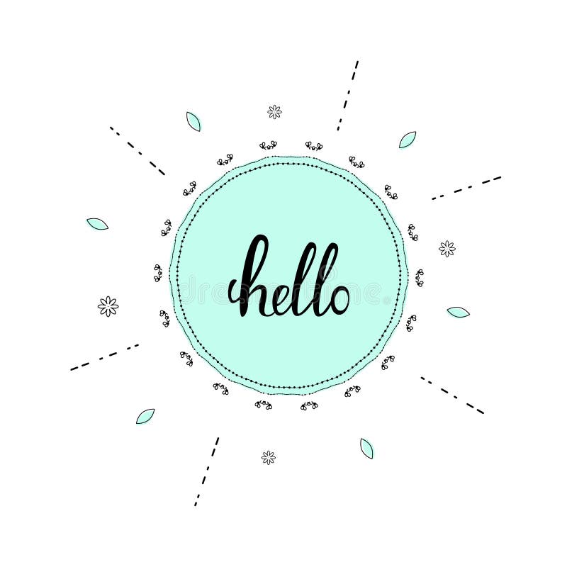 Hello Banner. Vector Illustration. Stock Vector - Illustration of quote ...
