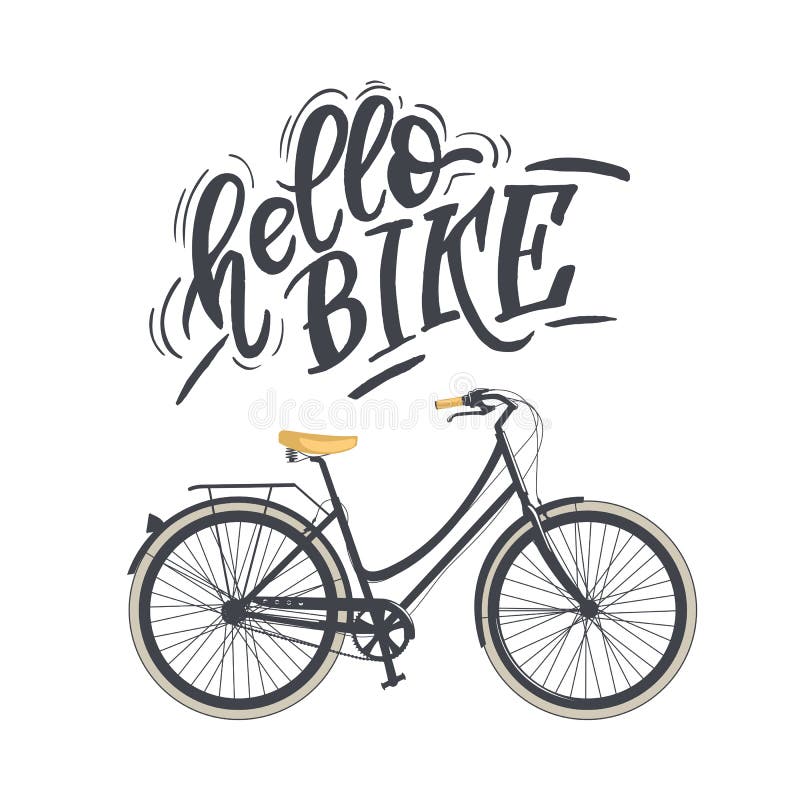 Hello in bike stock vector. Illustration of messenger - 1868880