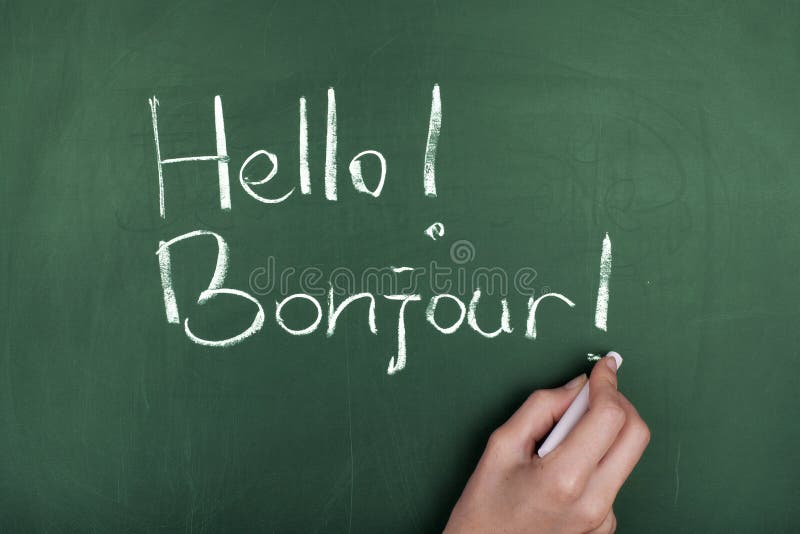 Hello Bonjour stock photo. Image of text, hello, conncetion - 43710004