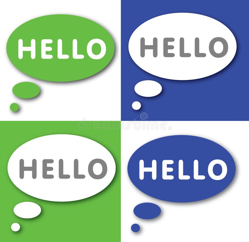 Hello cloud stock illustration. Illustration of clipart - 8909927