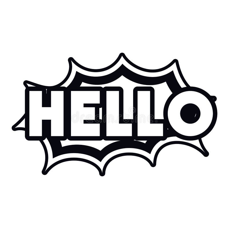 Hello ! - Comic Speech Bubble, Cartoon Stock Vector - Illustration of ...