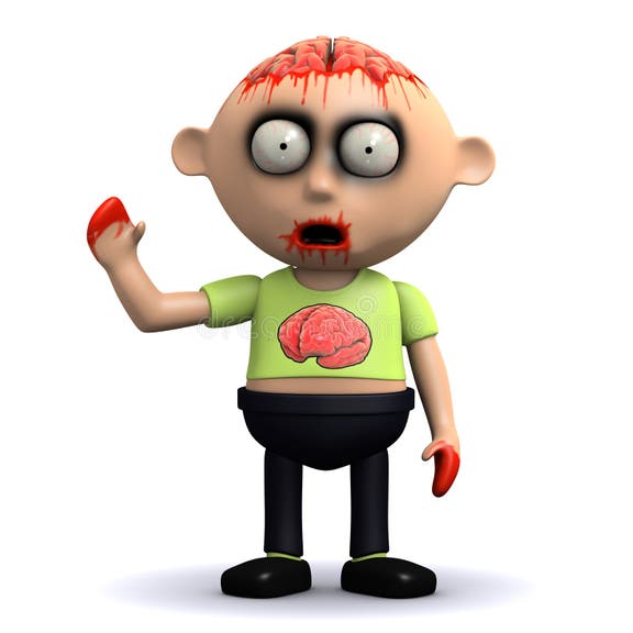 Hello 3d Zombie stock illustration. Illustration of rotting - 39856714