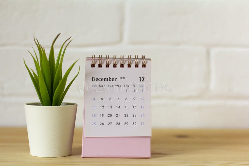 Hello, December.the Calendar for December 2022 is on the Table. Stock ...