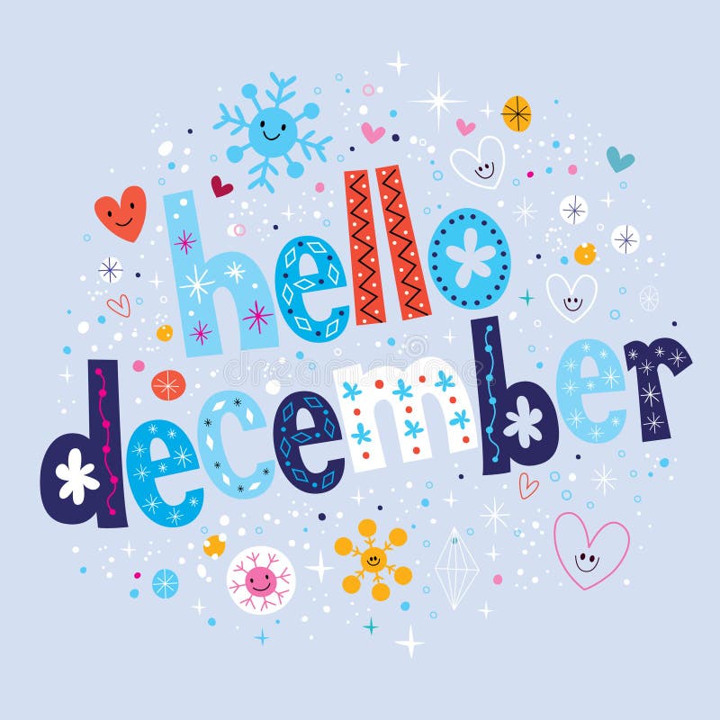 Hello December Stock Illustrations – 8,681 Hello December Stock ...