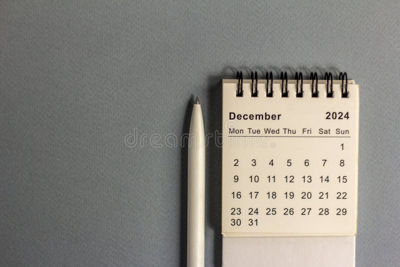 Hello December 2024. Desk Calendar for Planning and Organizing Time ...