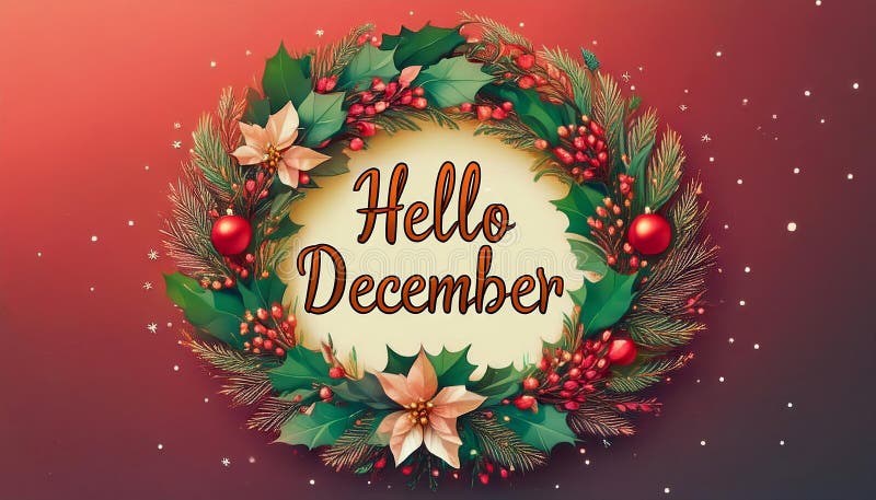 Hello December Stock Illustrations – 7,407 Hello December Stock ...