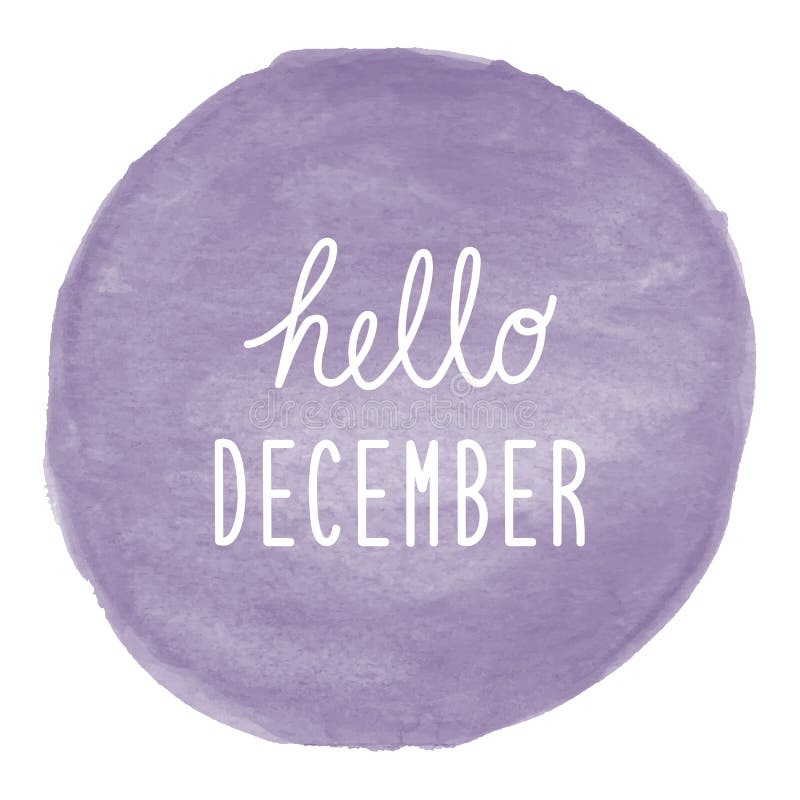 Hello December Background Watercolor Stock Illustrations – 197 Hello ...
