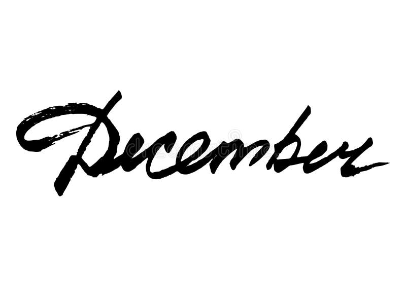 Hello, December - Typography, Hand Lettering Stock Vector ...