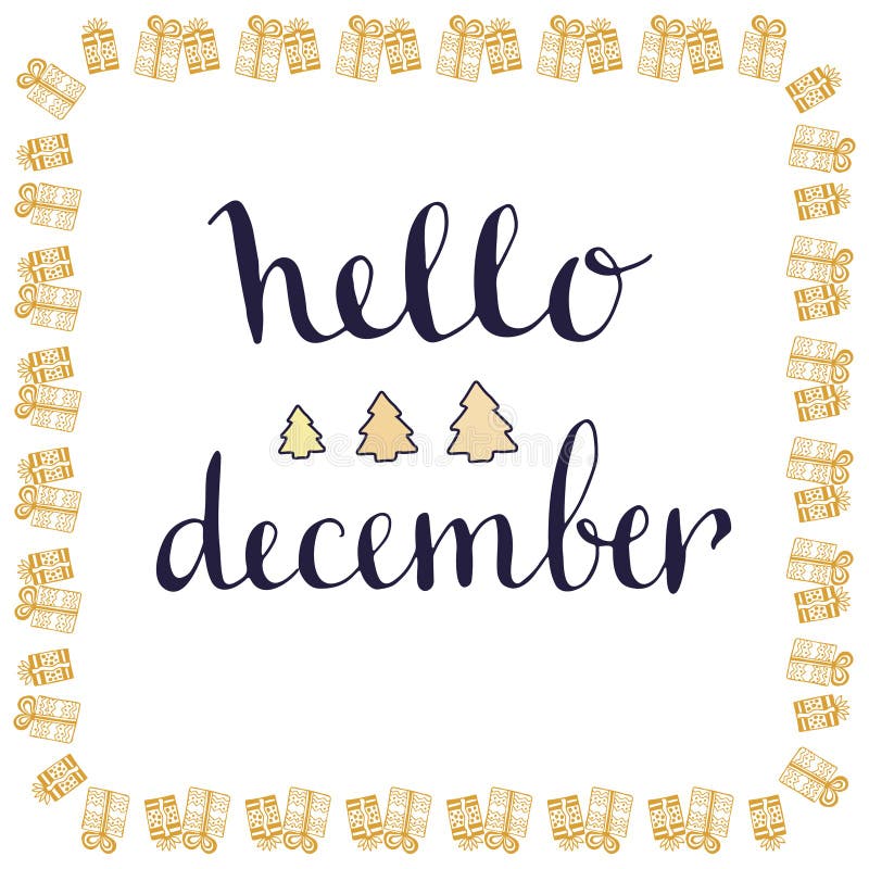 Hello December Stock Illustrations – 6,215 Hello December Stock ...