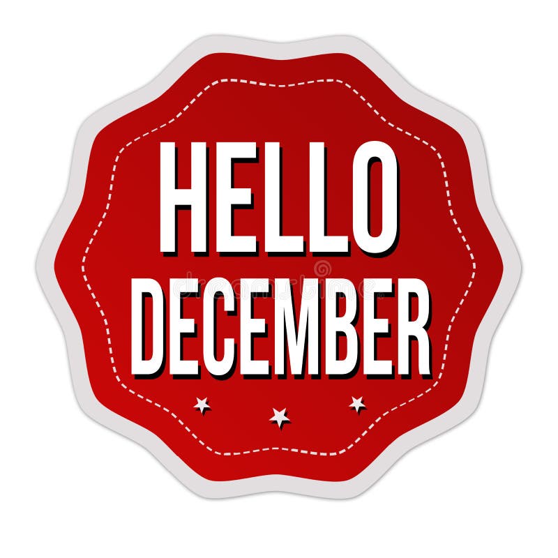 Hello December Stock Illustrations – 6,215 Hello December Stock ...