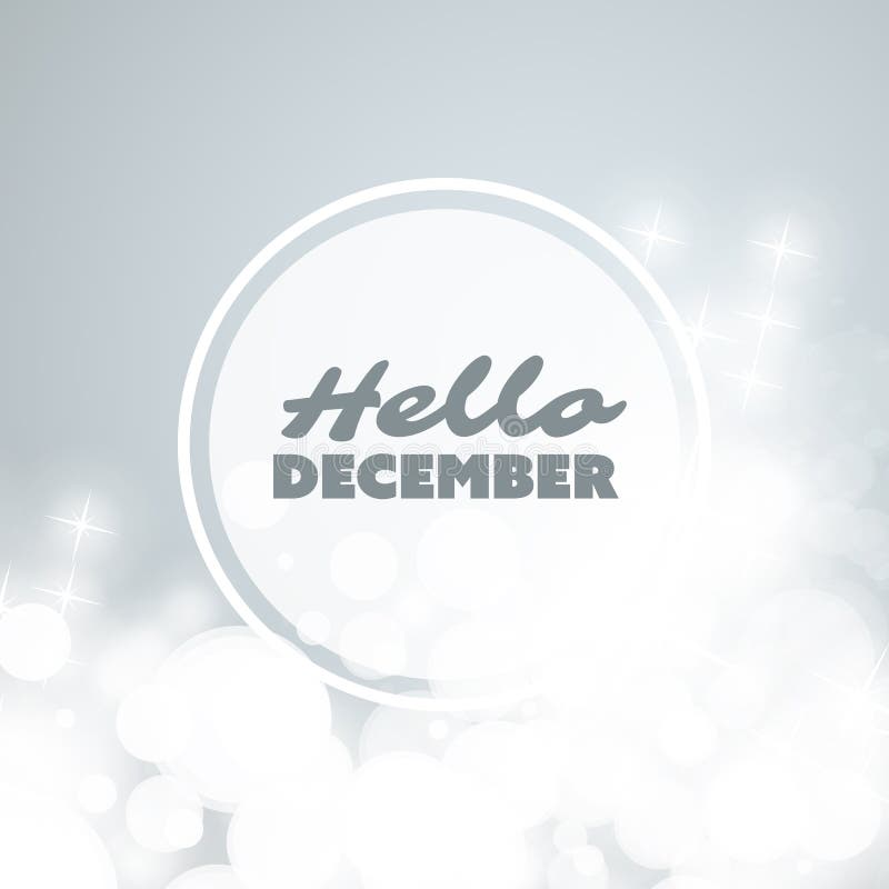 Hello December Slogan - Vector Concept Stock Vector - Illustration of ...