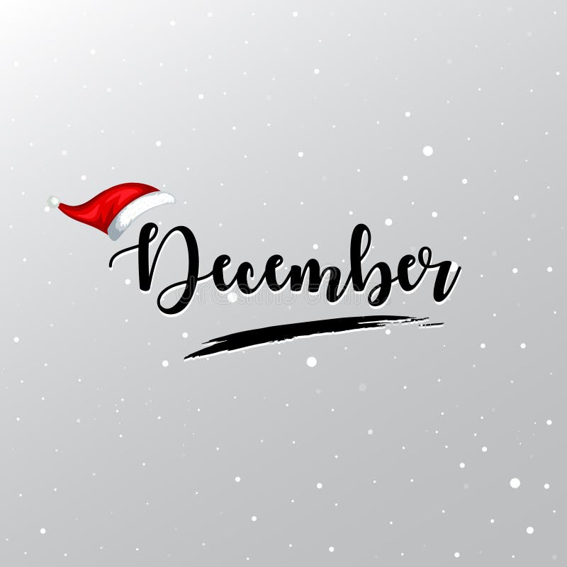Hello December Vector Background Illustration Stock Vector ...