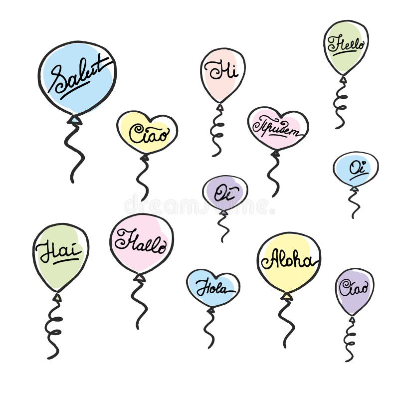 Languages Doodle Vector Stock Illustrations – 607 Languages Doodle ...