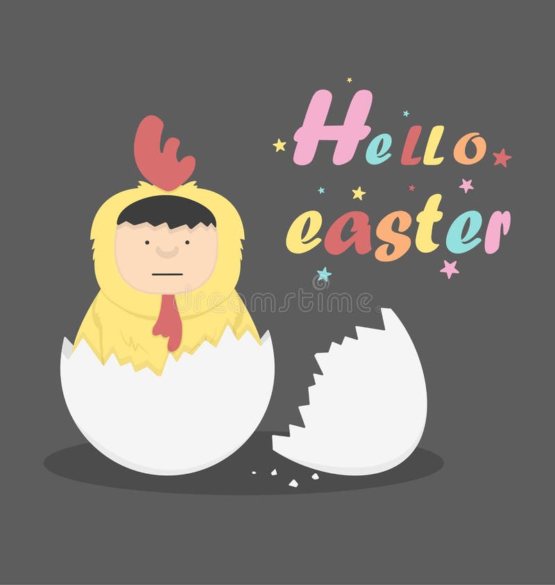 Hello easter stock vector. Illustration of easter, drawing - 47344980